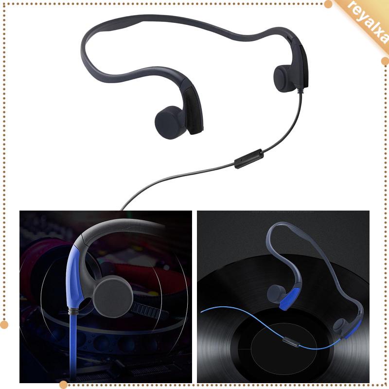 Bone Conduction Wired Headset Voice Control with Mic Neckband Headset ...