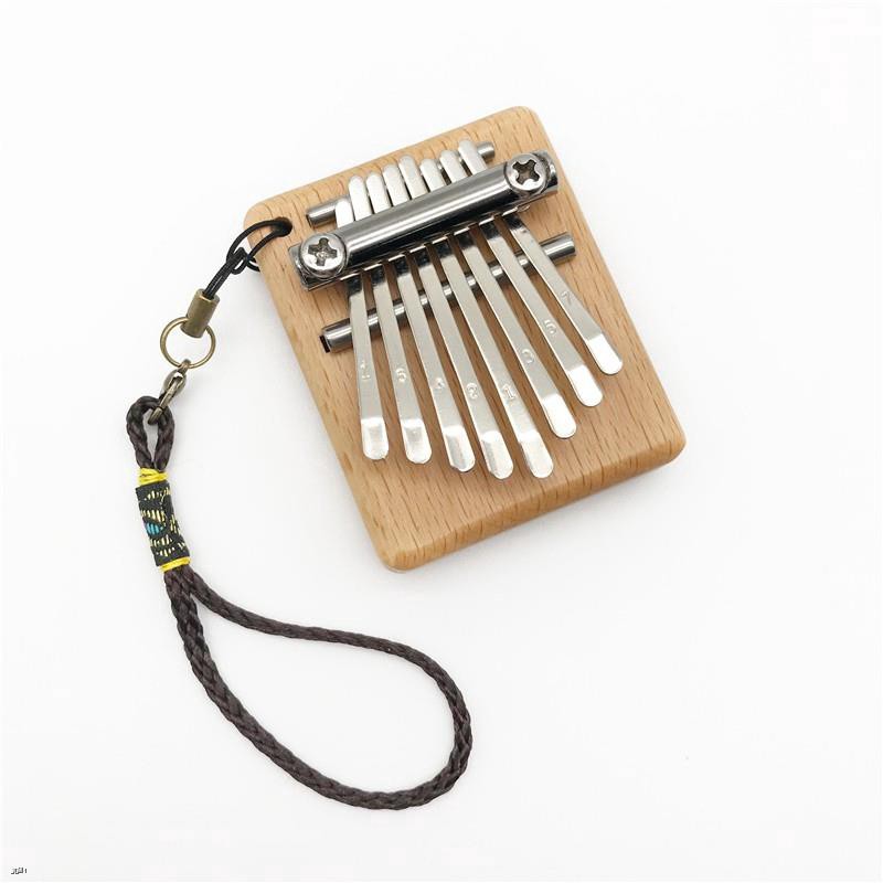 8 keys Kalimba mini Thumb Piano Acoustic Finger Music Instrument beech ...