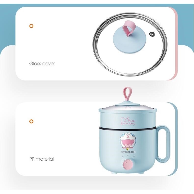 ∋220V 1.5L Mini Household Electric Cooking Pot Non-Stick Multi Cooker ...