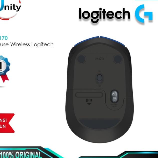 Logitech M170 เมาส์ไร้สาย Logitech USB แล็ปท็อป PC ของแท้ Logitech ZGE ...