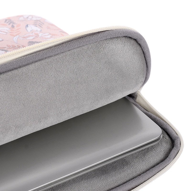 ♟﹍CanvasArtisan Portable Pink Floral Pattern Laptop Bag Waterproof ...