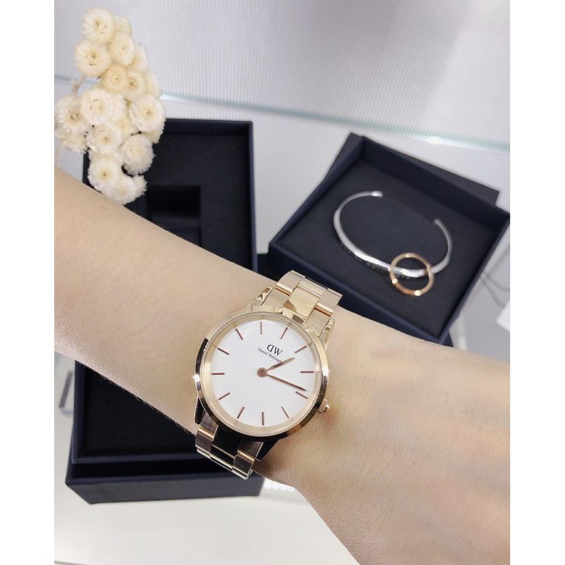 DANIEL WELLINGTON รุ่น ROSEGOLD BLACK-28 32 36MM ของแท้100% นาฬิกา ...