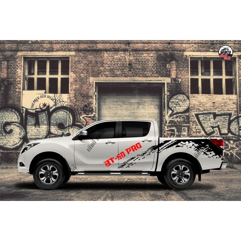 สติ๊กเกอร์ BT-50 PRO 4ประตู sticker สติ๊กเกอร์ รถ สติ๊กเกอร์ชุด ...