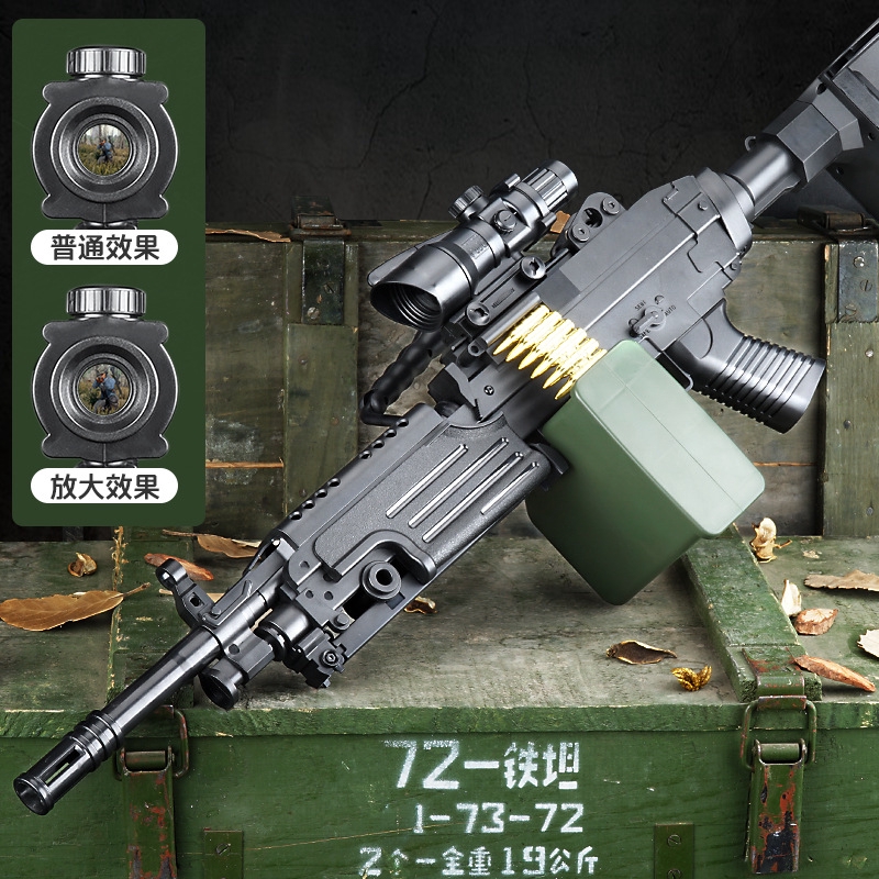 Luochen M249 มือในหนึ่งเดียวปืนฉีดน้ำปืนเจไดรุ่นอยู่รอดกินอุปกรณ์ไก่ ...