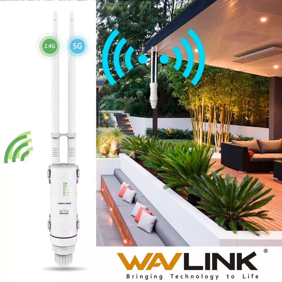 ลดราคาแรงWavlink AC600 อุปกรณ์ขยายสัญญาณ สัญญาณกลางแจ้งรุ่น 27dBm Wifi ...