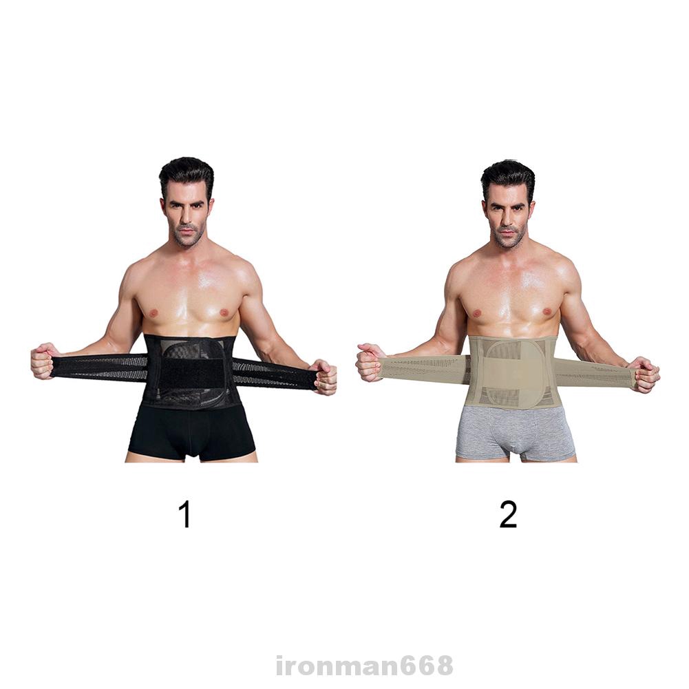 Men Abdomen Tummy Belly Stomach Cincher Wrap Body Waist Shaper Slimming ...