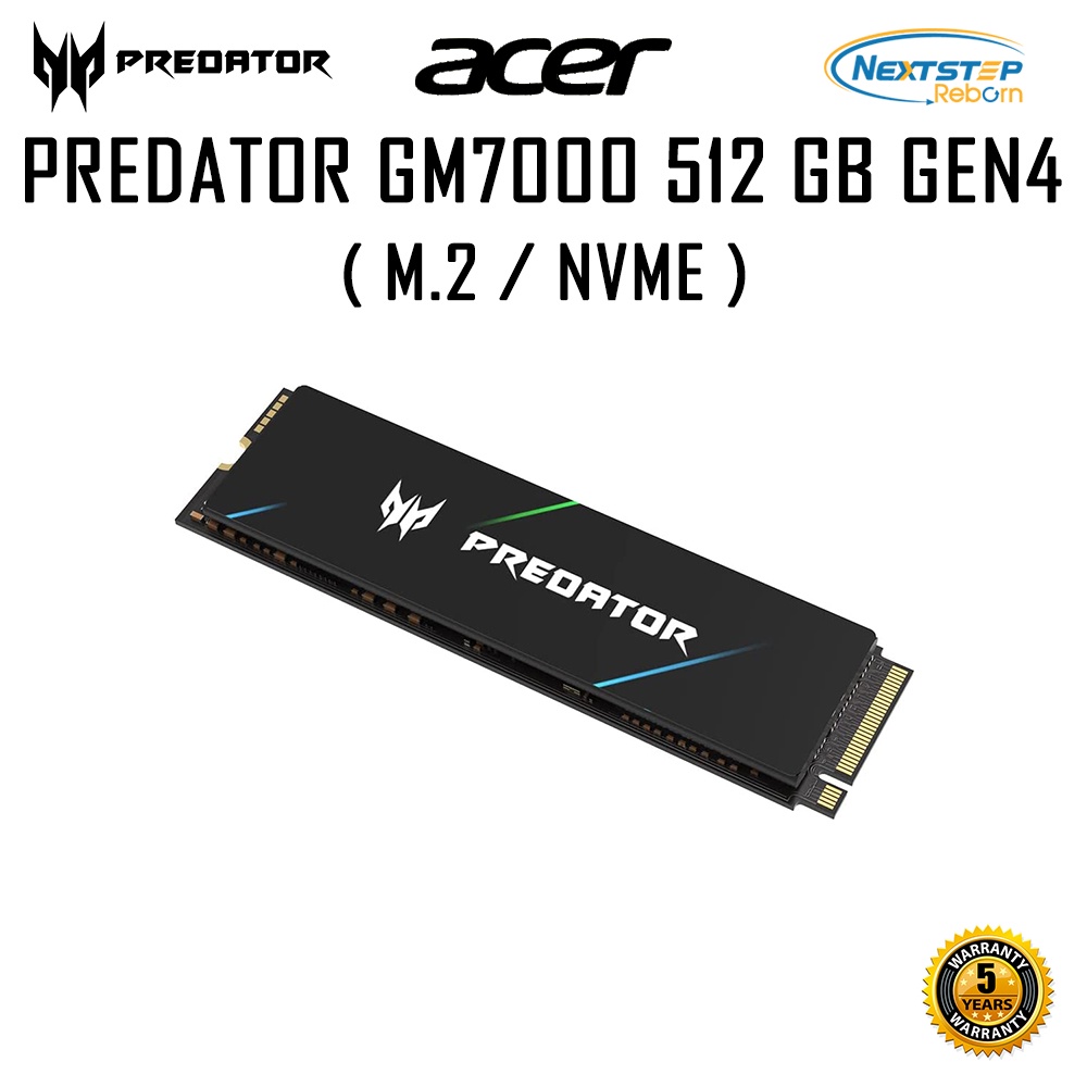 Acer Predator GM7000 512GB Gaming SSD PCIe NVMe Gen4 | Shopee Thailand