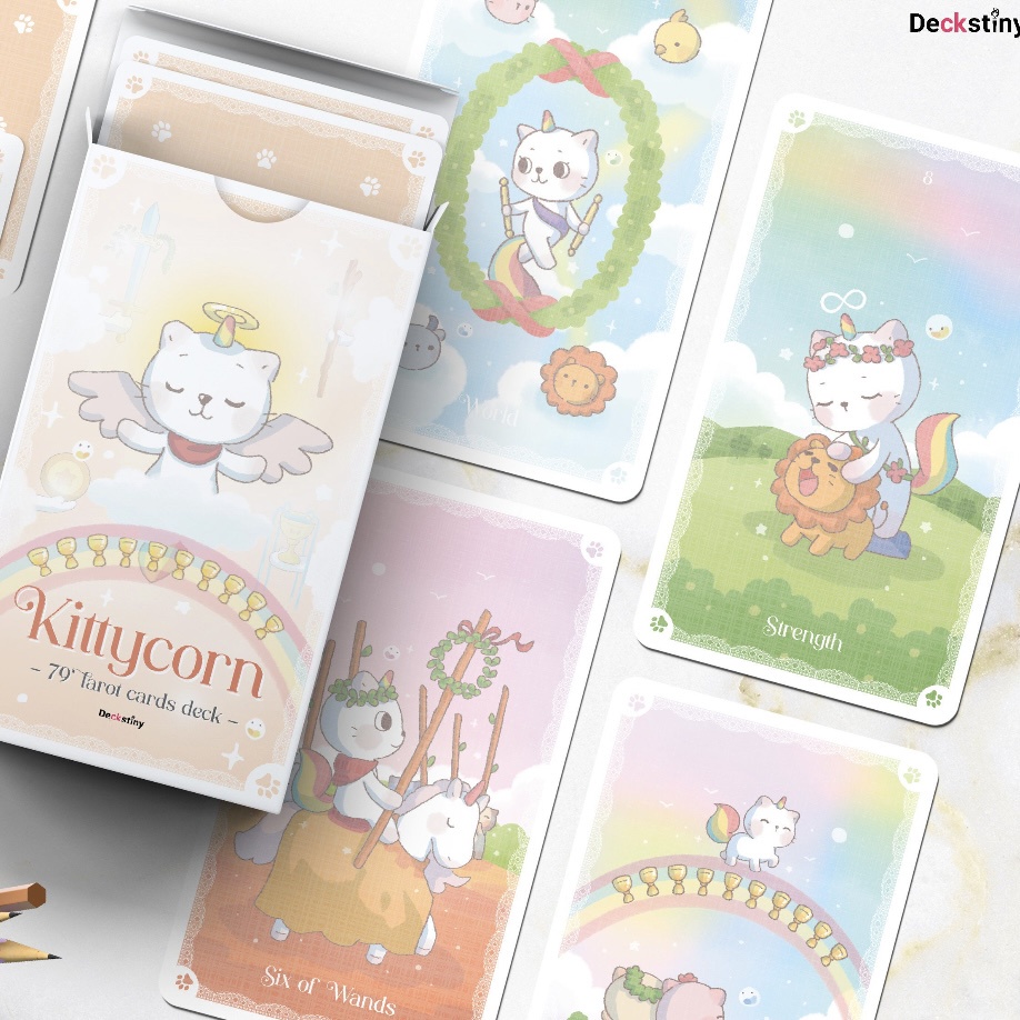 Kittycorn Tarot Kitty Unicorn Tarot Kitty Tarot ไพ่ทาโร่ไทย ของแท้ ไพ่ ...