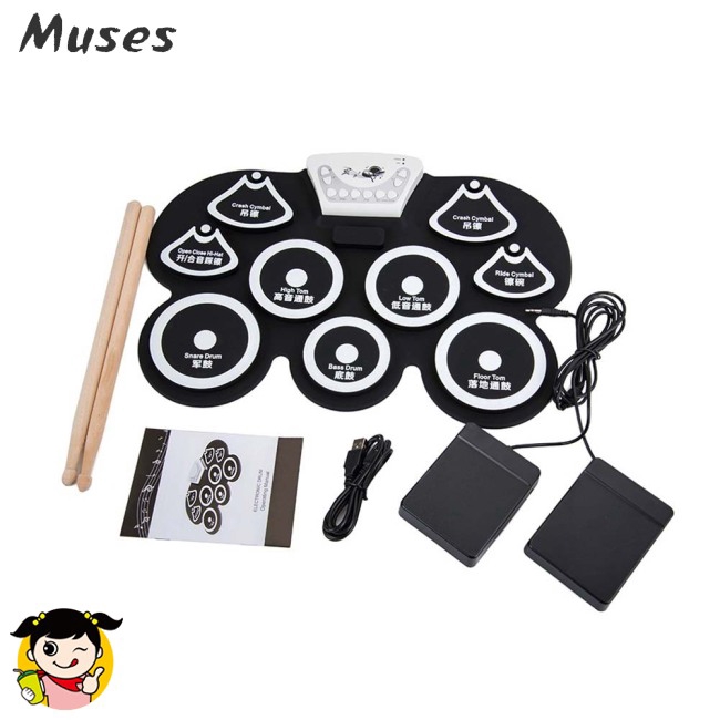Musical Instrument Accessories Portable Electronic Drum Drumstick Foot ...