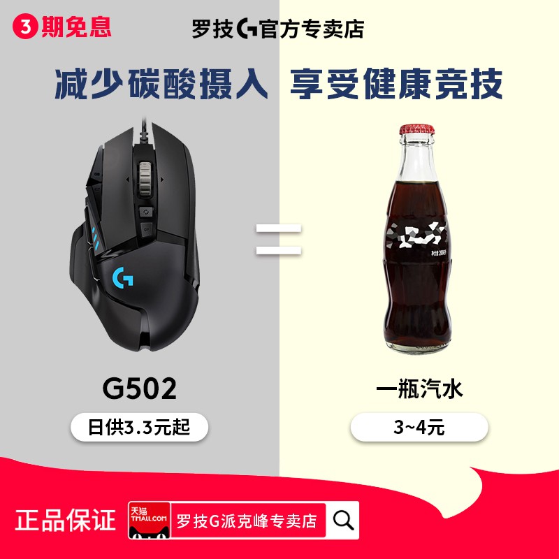 SF Logitech G502 HERO Game E-sports Chicken Macro Mouse Wired CF ...