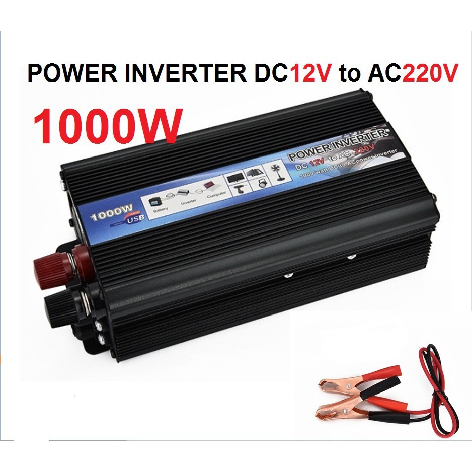 POWER INVERTER DC12V TO AC220-240V 1000W - dlh2aub4ei - ThaiPick