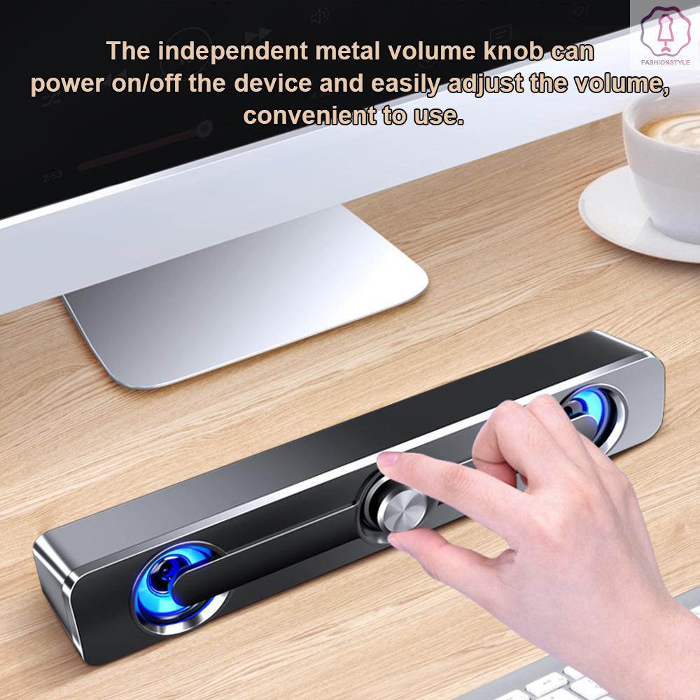 SADA V-111 Computer Speaker USB Wired Powerful Bar Stereo Subwoofer ...