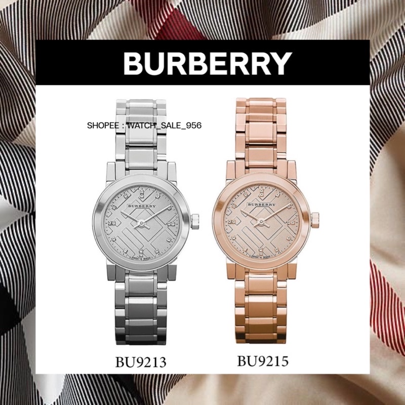 พร้อมส่ง! Burberry Diamond Womens Watch นาฬิกาผู้หญิง รุ่น BU9213 ...