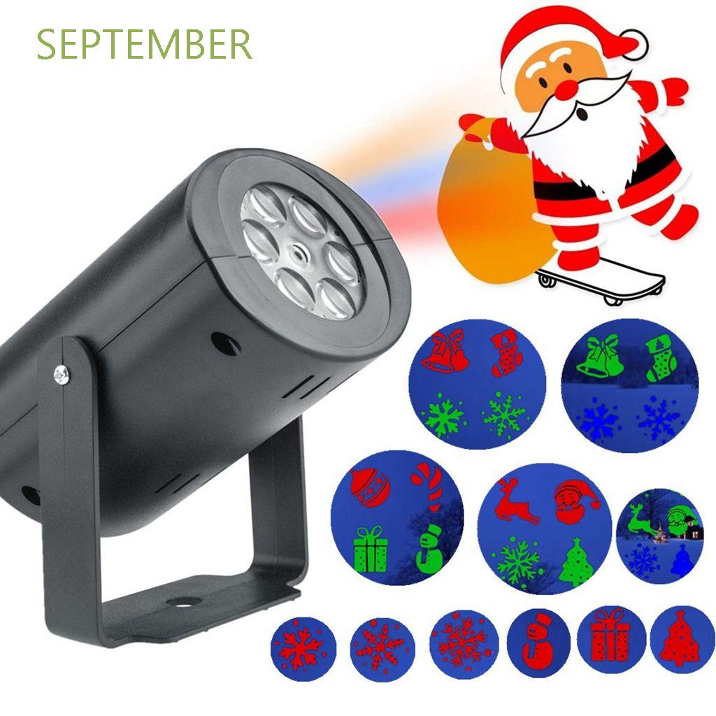 September โคมไฟโปรเจคเตอร์ Led 12 รูปแบบกันน้ํา 3 สีสําหรับตกแต่งเวที ...