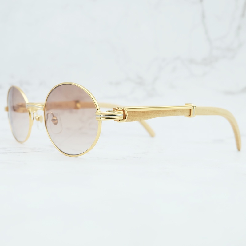 Local StockRetro Sunglass Luxury Brand Name Designer Carter Wooden Men ...