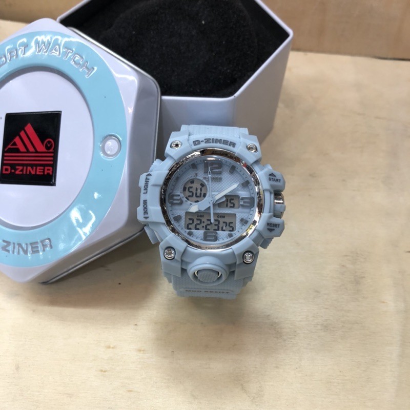 D-ZINER นาฬิกาข้อมือหญิงQuartz Hybrid digitalanalog กันน้ำ3ATMฟังชั่น ...