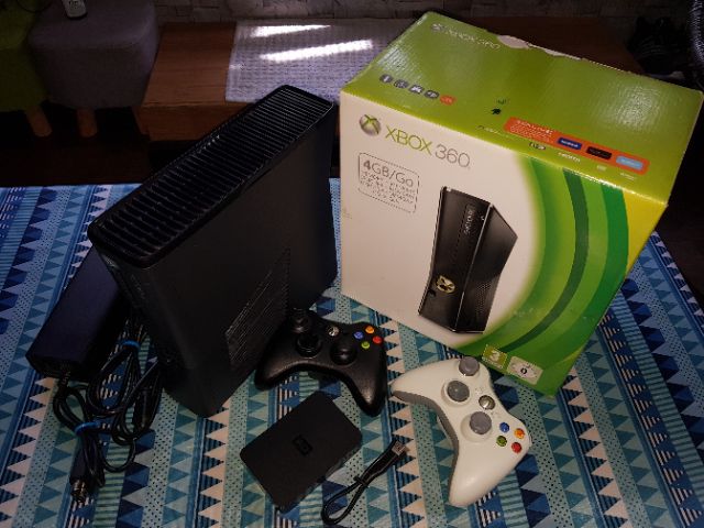 XBOX 360 Slim 4GB + 2 Joy + HDD 500 GB (แปลง LT2.0 RGH ...