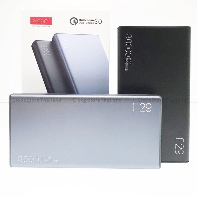 ELOOP E29 แบตสำรอง 30000mAh แท้ 100 Quick Charge 3.0 Power Bank - goodit668 - ThaiPick