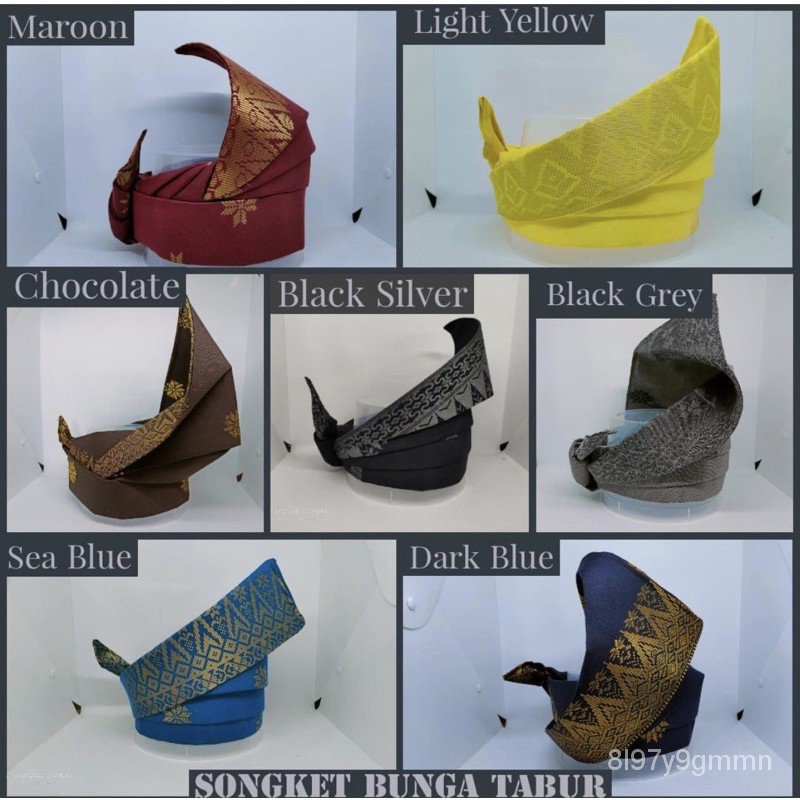 Tanjak Putera Songket Bunga Tabur- Dewasa dan Kanak- Kanak T5Q0 ...