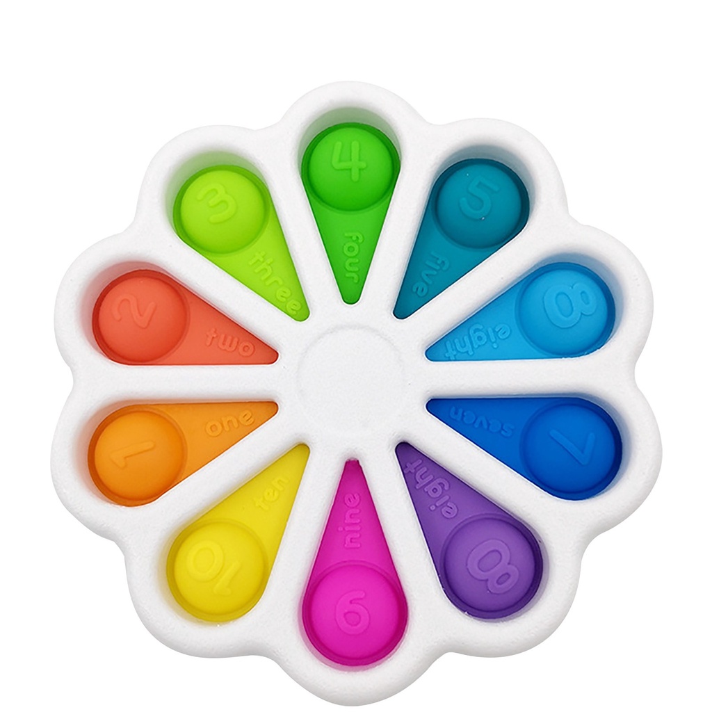 ♕เด็กผู้ใหญ่ Simple Dimple Fidget ของเล่น Pops It Anti Stress Hand ...