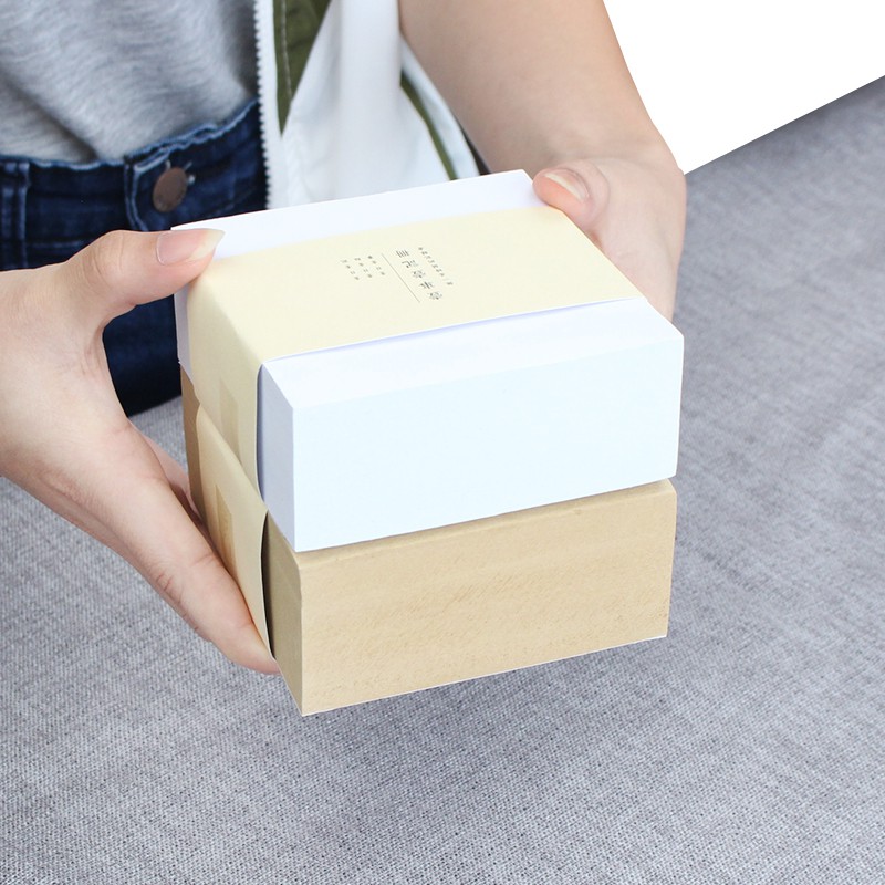 Nijia Stationery Thickened Brick Note N Times Sticker Simple Stationery ...