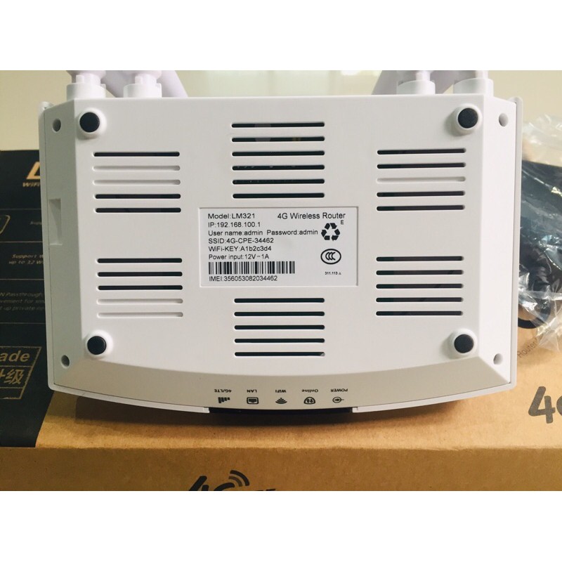 4G LTE SIM Card Wireless Router WiFi 2.4G 300Mbps Max. 32 Users Support ...