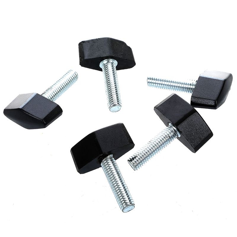 5pcs M8x30mm Thread Rotating Adjustable T Clamping Handle Screw Knob ...