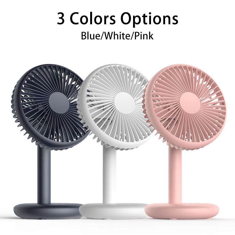 Small Room Air Cooling Fan with Battery 4 Speeds Portable USB Mini ...