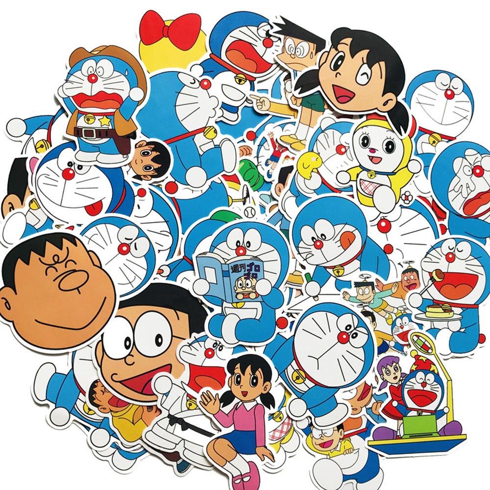 KENTON Cartoon Graffiti Doraemon Stickers Kawaii Diary Album Sticker ...