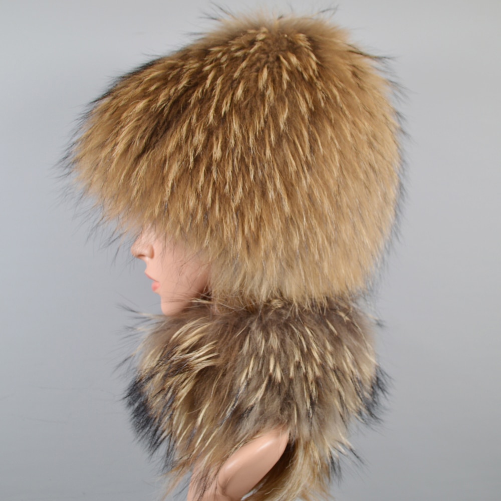 2021 Hot Sale Women Real Genuine Fox Fur Hat Scarf Girls Natural Real ...