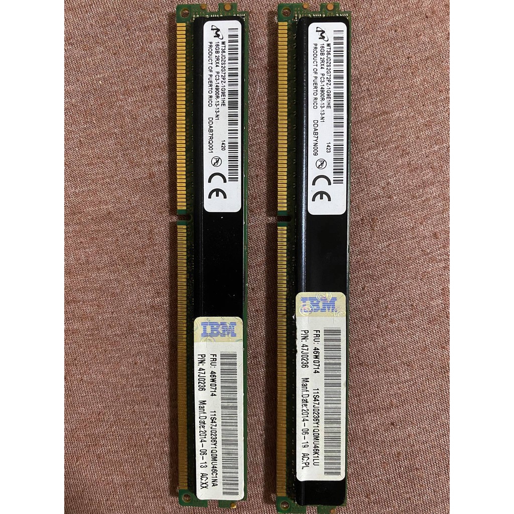 ECC RAM IBM 32GB 16GBx2 DDR3 PC3-14200 Registered Server Memory Ram ...