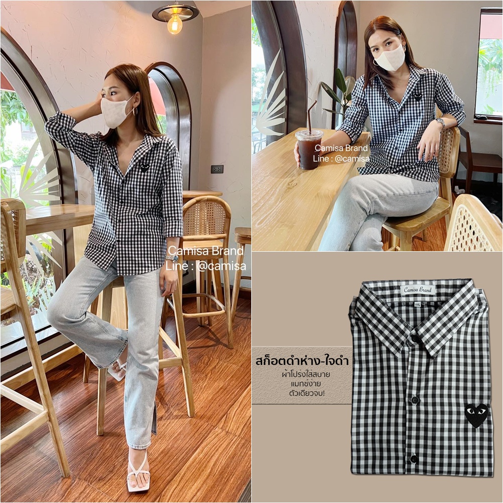 ใส่โค้ด WMENHA ซื้อ 2 ตัวลด 125 CAMISA BRAND ลายสก็อต ผ้าCotton เสื้อทำงาน เสื้อใส่เที่ยว ...