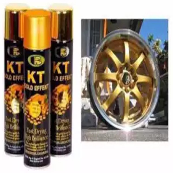 สเปรย์ทอง Bosny KT Gold Effect น้ำหนักสุทธิ 225 กรัม สเปรย์สีทอง บอสนี่ ...