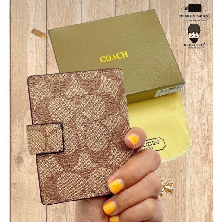Coach business card holder กระเป๋าใส่นามบัตร กระเป๋าโค้ชผู้ชาย ใส่การ์ด ...