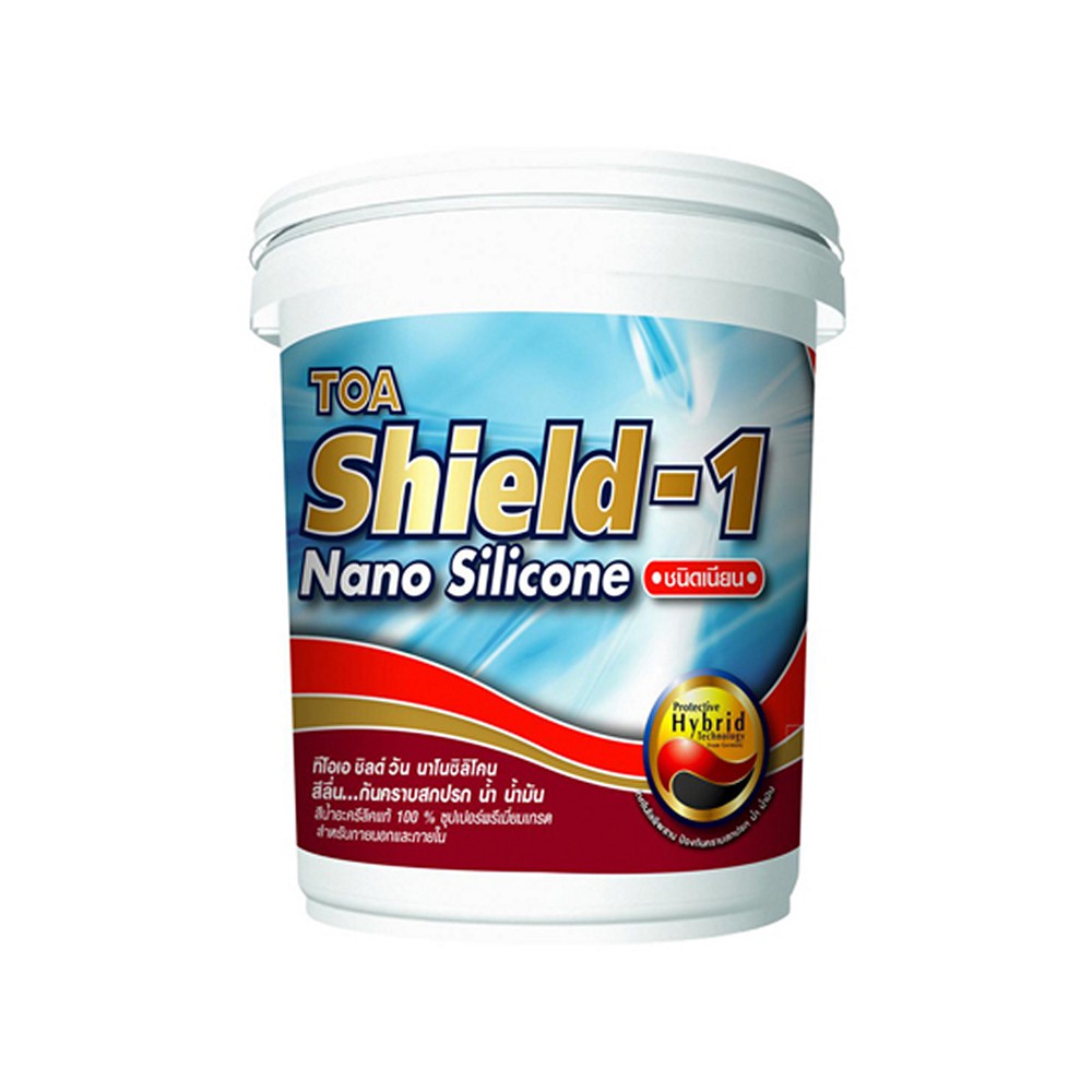 สีน้ำทาภายนอก TOA SHIELD-1 NANO BASE C เนียน 1 แกลลอน สีน้ำทาภายนอกเกรด ...