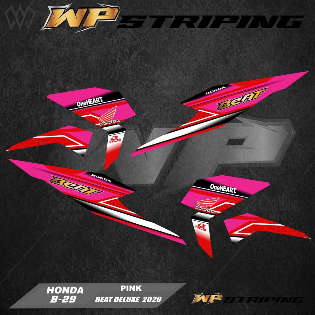 สติ๊กเกอร์ Beat Deluxe 2020 Striping สําหรับติดตกแต่ง Honda Beat Deluxe ...