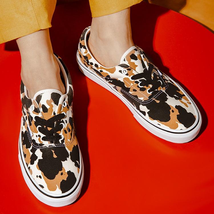 Vans รองเท้าผ้าใบ Era Classic Slip-On Old Skool Cow Multi Color Black ...