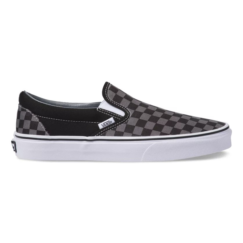 VANS Slip-On (Checkerboard) - BlackPewter Check รองเท้า VANS Authorized ...