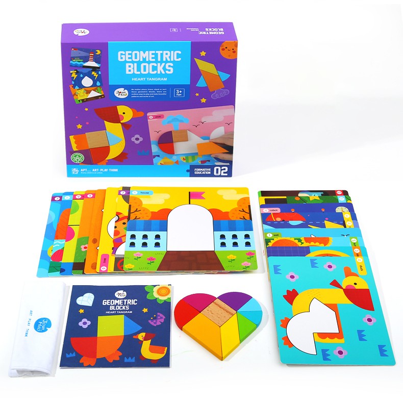 Joan Miro บล็อกตัวต่อแทนแกรม Geometric Blocks แทรนแกรมรูปทรงเรขาคณิต ...