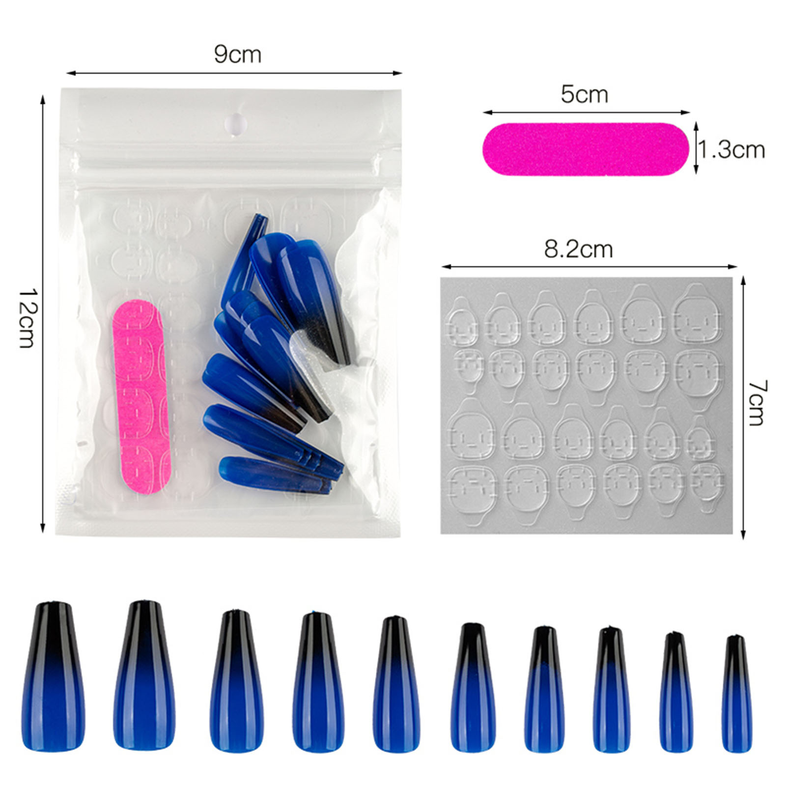 Softness 20pcs Bag Detachable Wearable Women Fashion Fake Nails