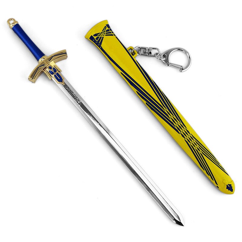 Fate Stay Night Model Doll Excalibur Weaon Sword Keychain Toy Rin ...