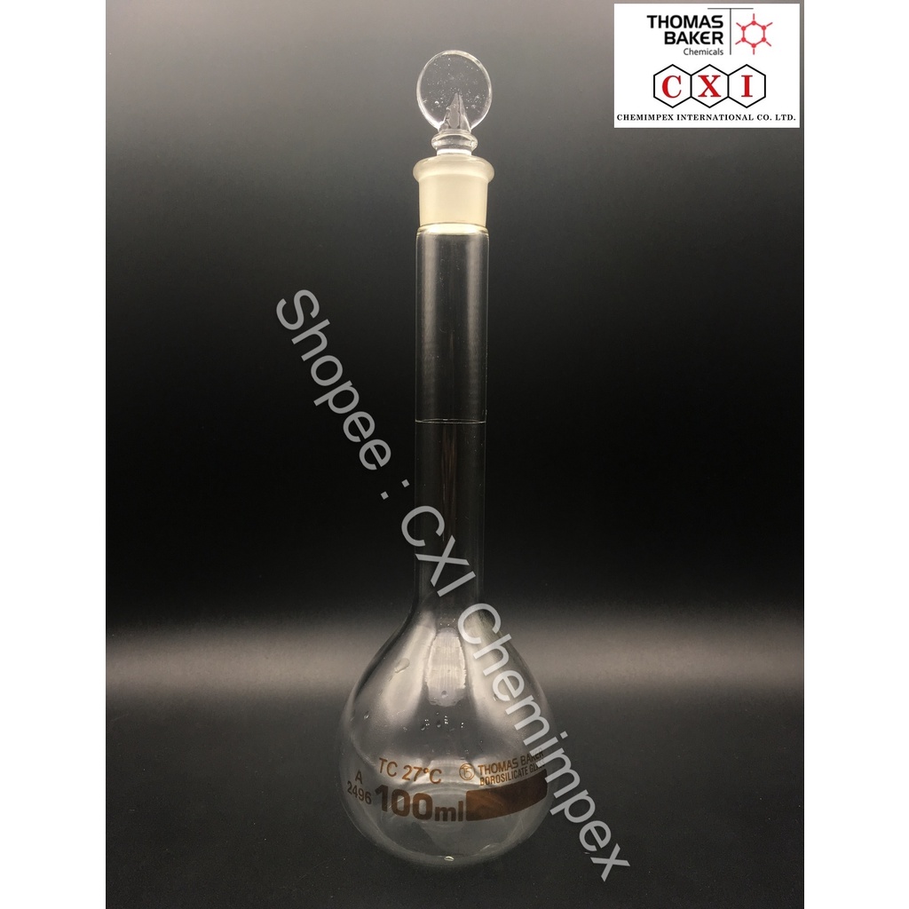 ขวดปรับปริมาตร Volumetric Flask with Glass Stopper, Class A Certificate ...