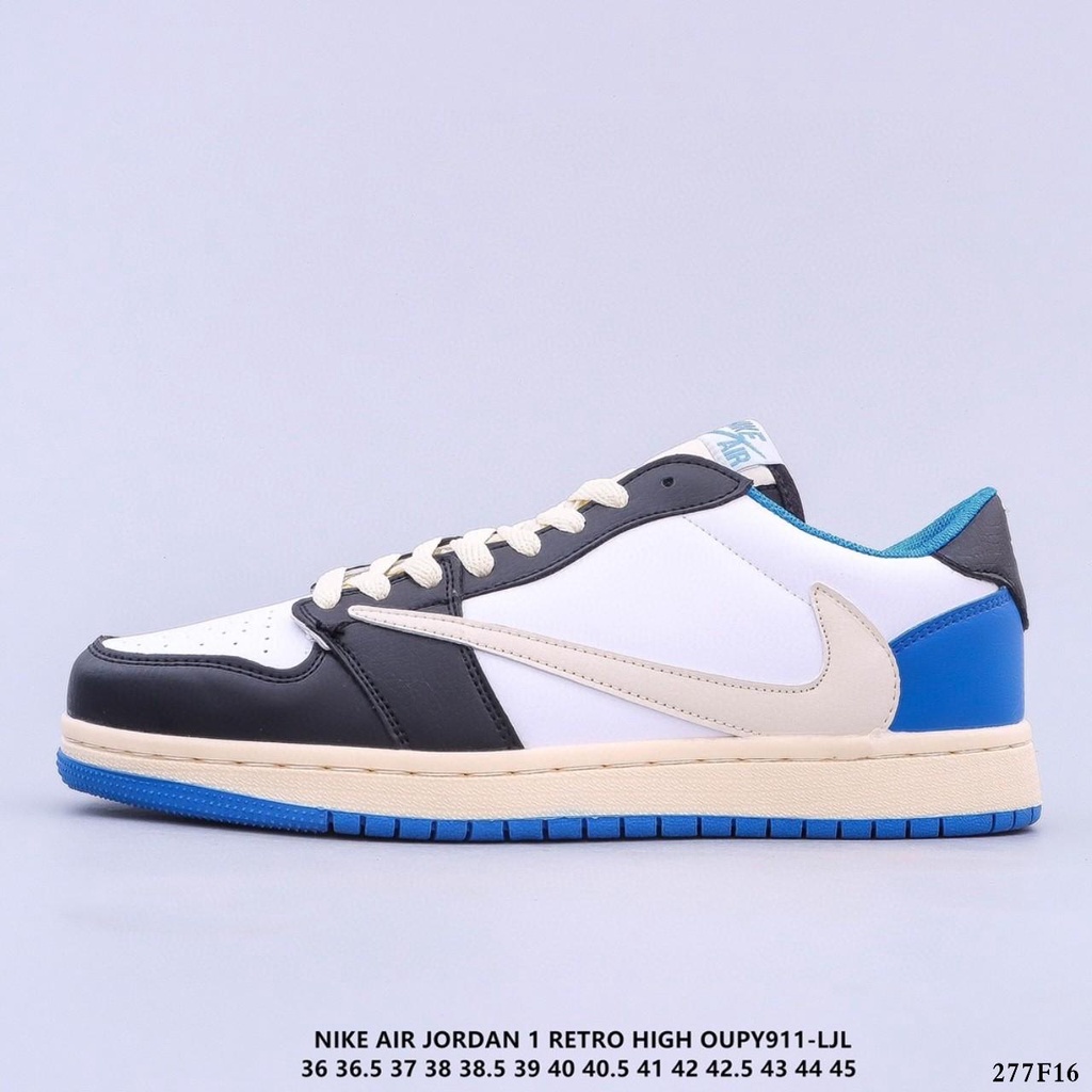 2021 NewTravis Scott x fragment x Air Jordan low military blue low to ...