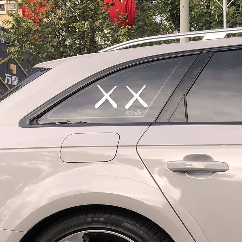 แต่งรถ/ kaws Sesame Street Tide Brand XX Eye Car Sticker Creative ...