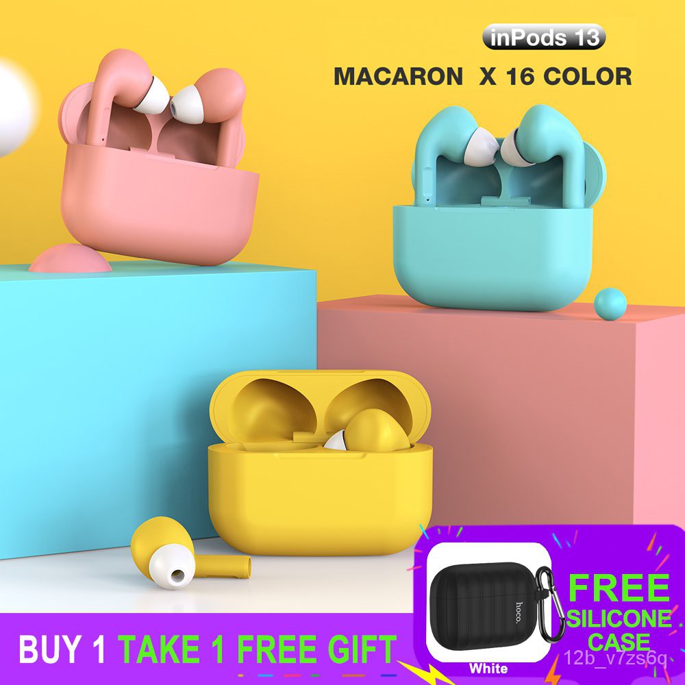 Macaron InPods 13 หูฟังบลูทูธไร้สายใหม่ล่าสุด 3thกีฬาเล่นเกมหูฟังไร้สาย ...