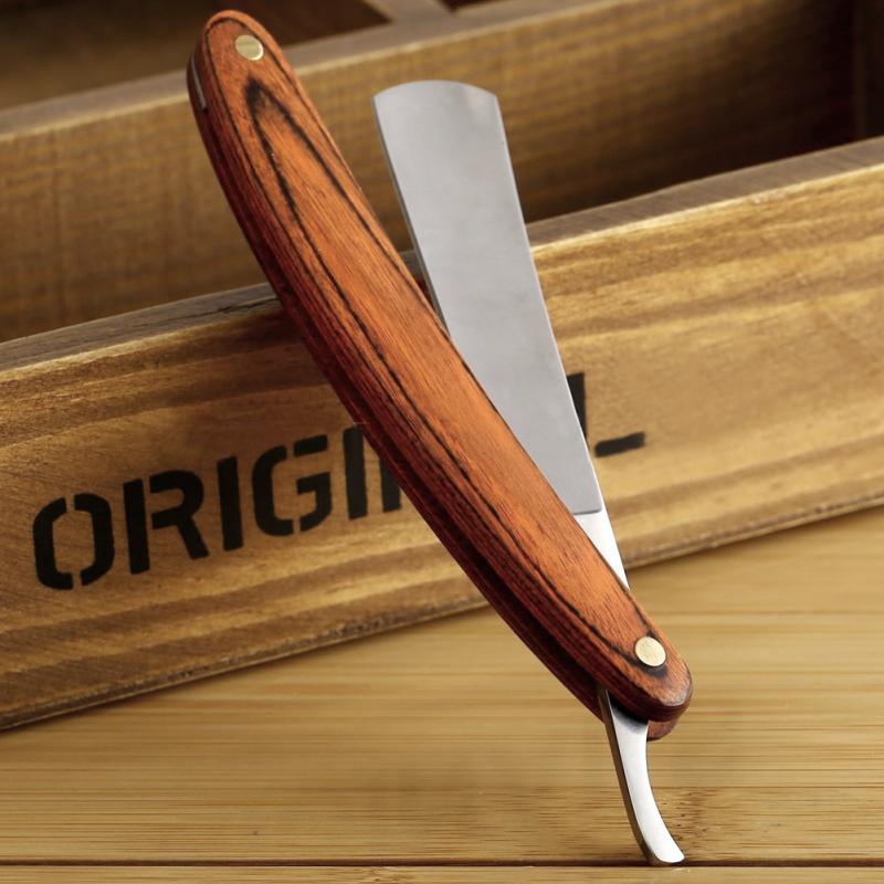 Manual Wood Handle Shaving Razor Men's Razor Professional Barber Hair ...