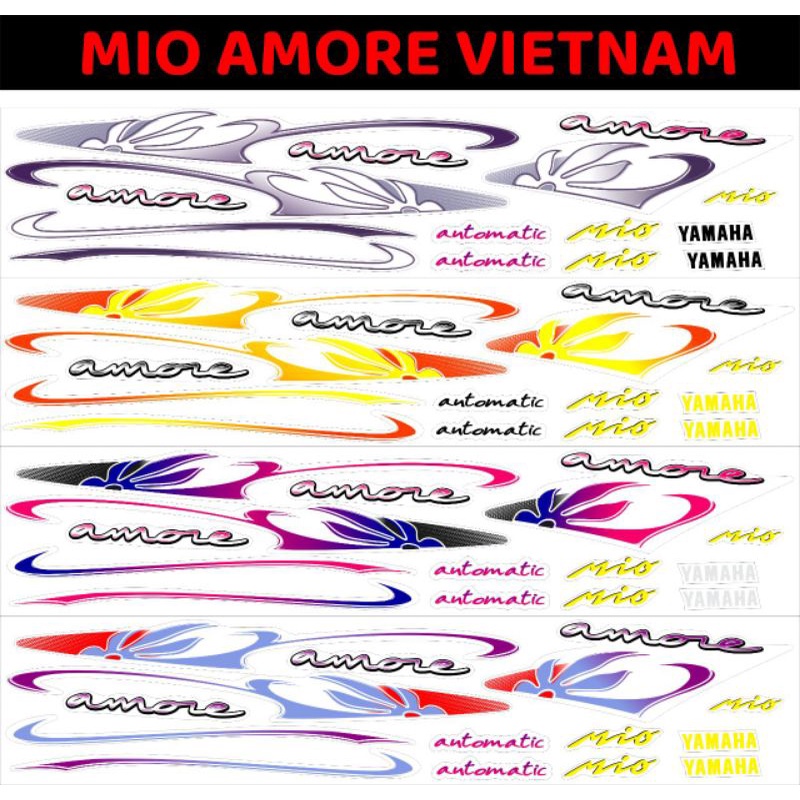 แถบ Mio amore วัสดุเวียดนาม แบบใส maxdekal | Shopee Thailand