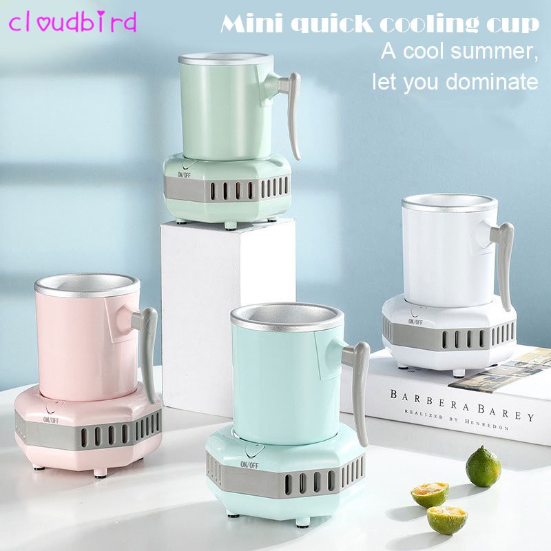 ★♈★ Smart Beverage Cooler Cup Fast Cooler Electric Cooling Mug Mini ...