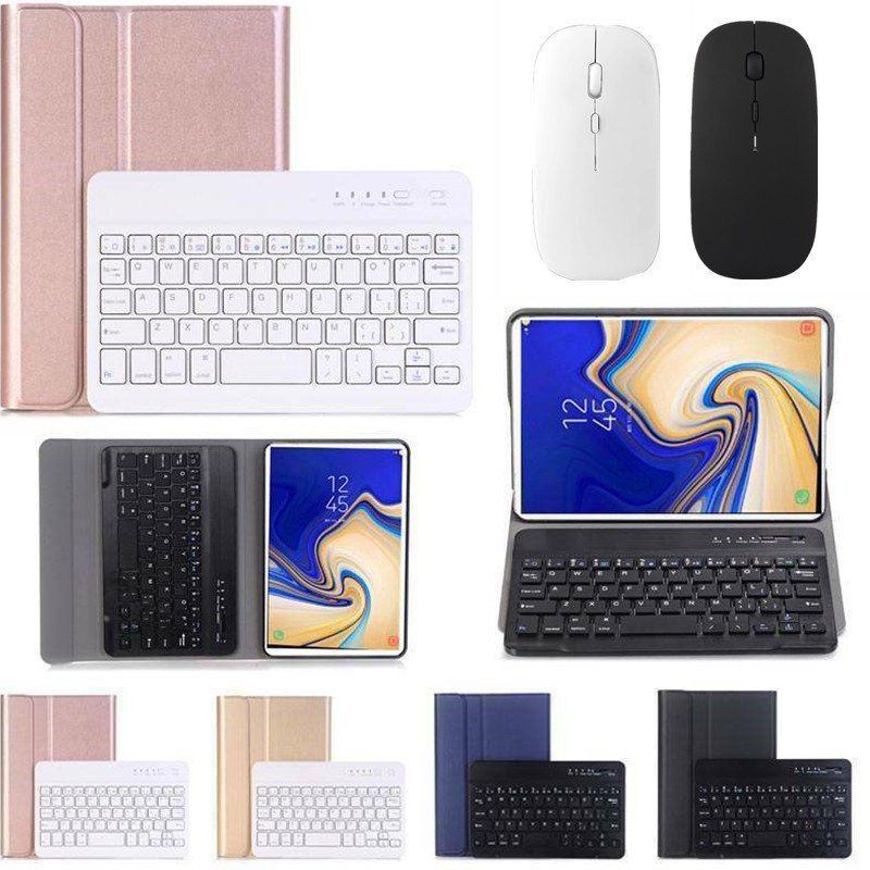 คีย์บอร์ดบลูทูธไร้สายพร้อมขาตั้งสําหรับ Samsung Galaxy Tab A 8 . 0 ...