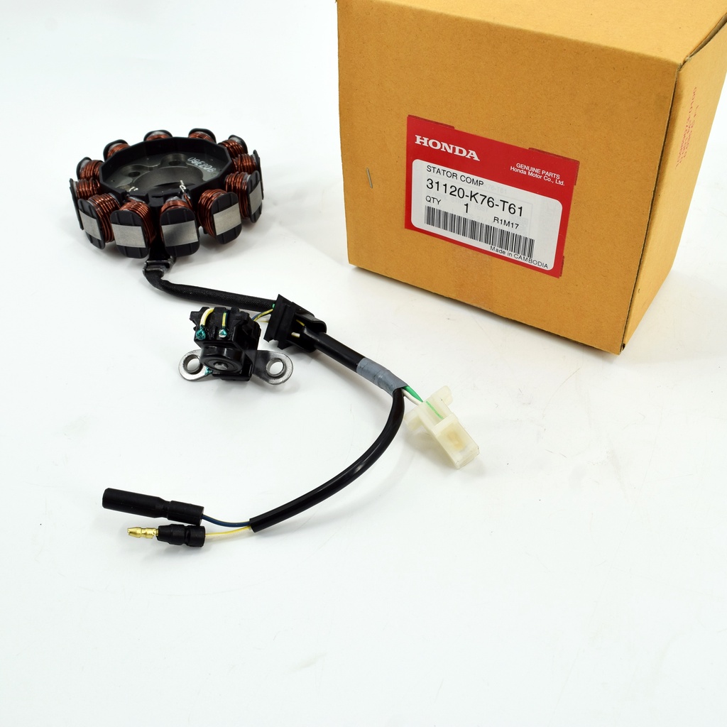 มัดไฟ ขดลวดสเตเตอร์ ดรีม Super cub ปี2018-2019 ไฟกลม (DENSO) แท้ศูนย์ ...